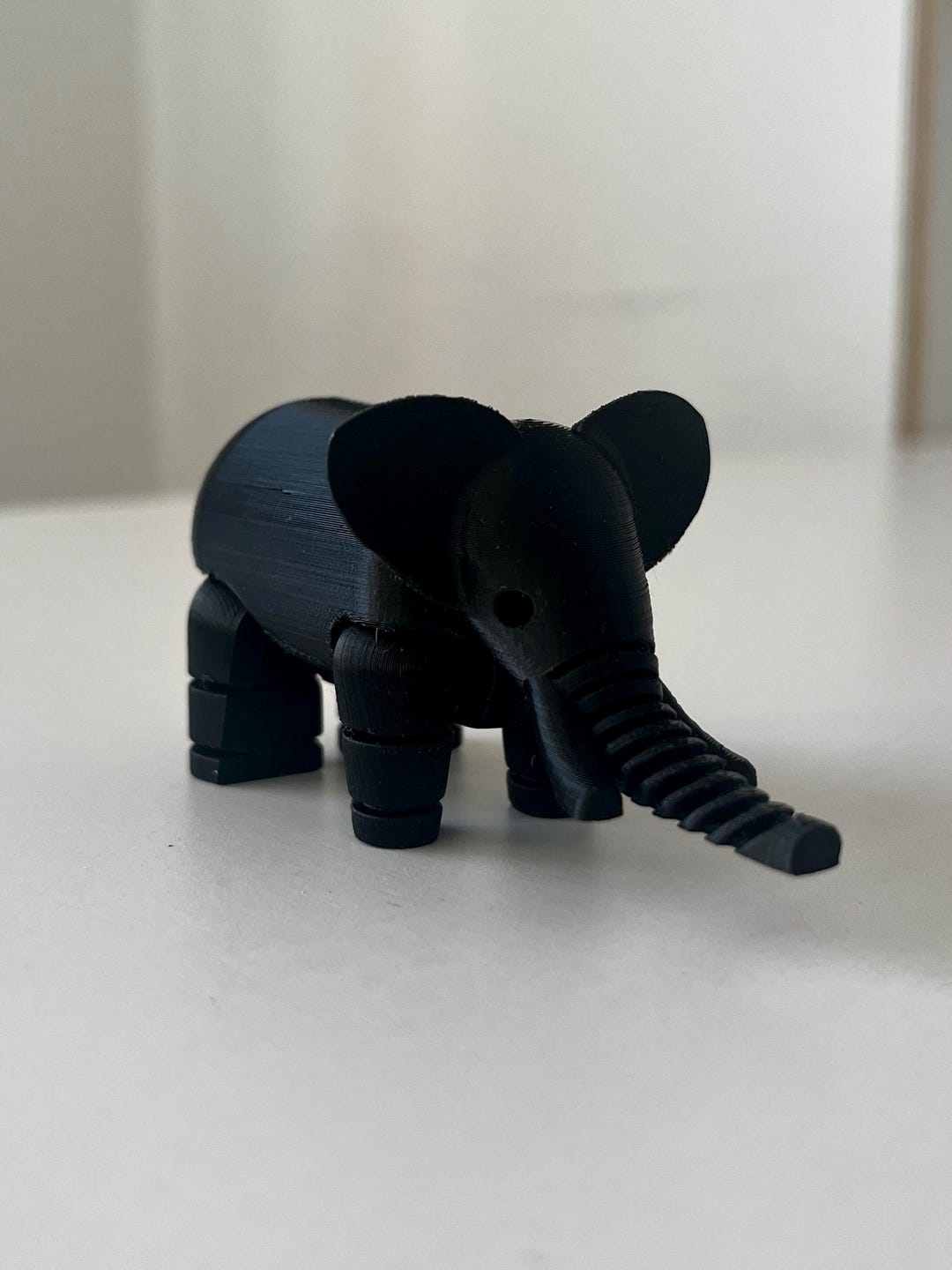Jointed Elephant / Wobbly Animal – 3D Printed From PLA, Approx. 60 Mm ...