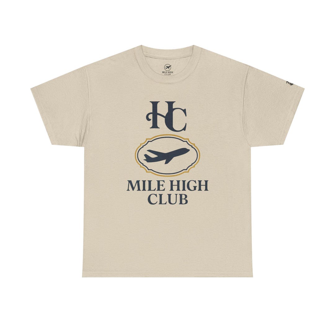 Mile High Club Logo T-shirt, 80s Luxury Hotel Inspired Design, Unisex ...