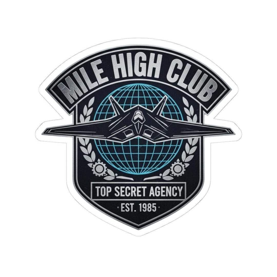Spy Agency Logo Kiss-cut Stickers, Cool Mile High Club Sticker Pack ...