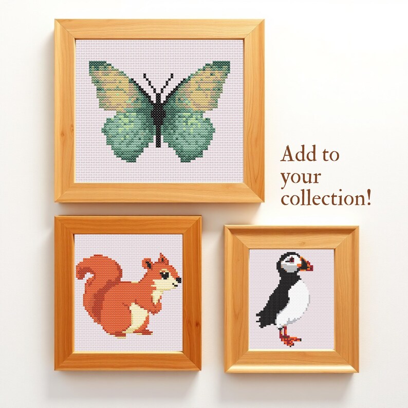 Puffin Cross Stitch Pattern Pop Art Gift for Ocean Lover Cross Stitch ...