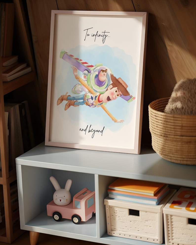 Toy Story Quote Print | to Infinity and Beyond Wall Art | Buzz ...