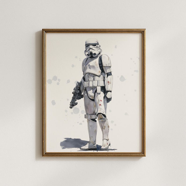 Star Wars Wall Art Print Poster, Darth Vader Yoda Boba Fett R2D2 ...