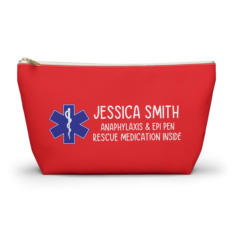 Personalized Anaphylaxis Epipen Pouch, Medical Alert Travel Case - Etsy