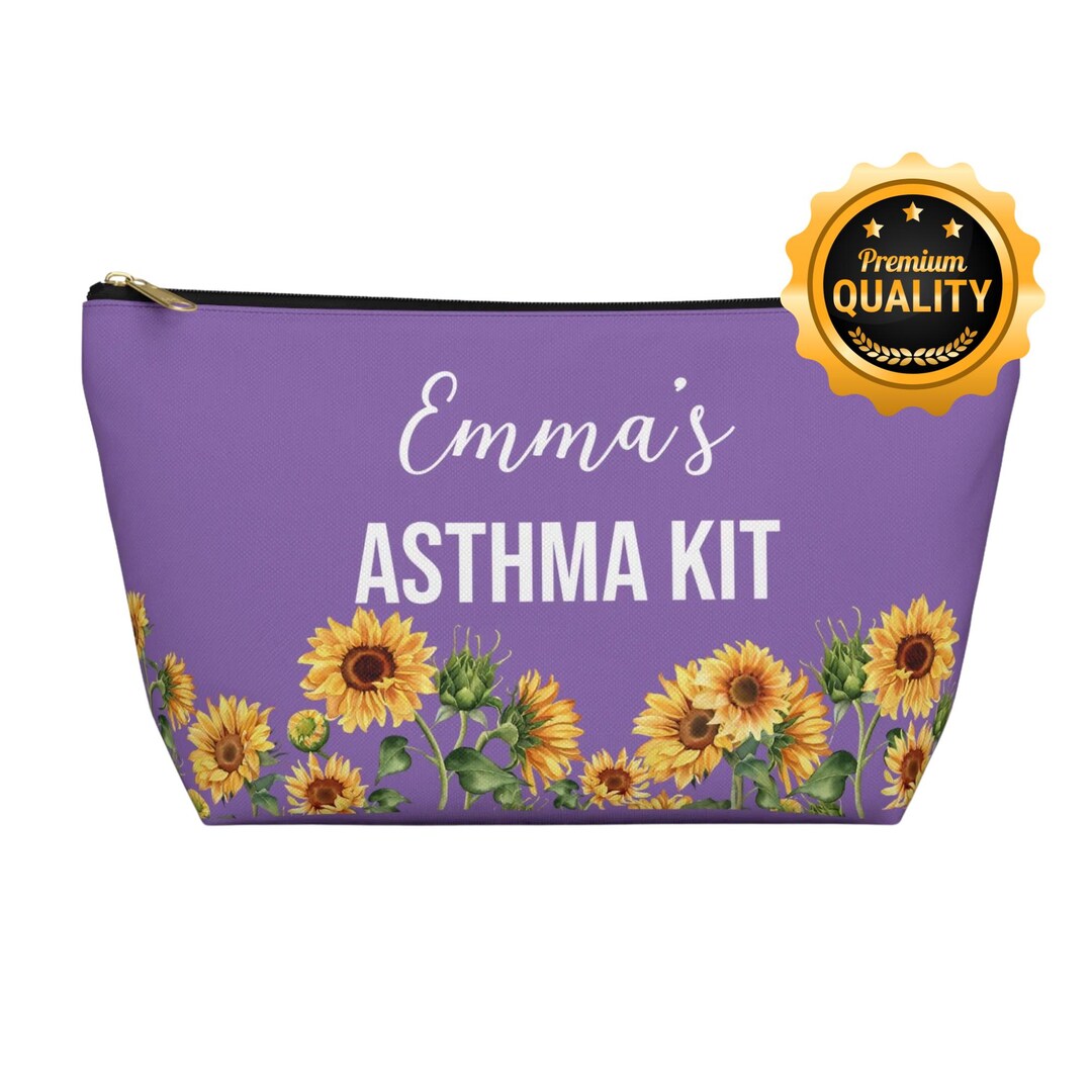 Personalized Asthma Kit Pouch, Floral Inhaler Case - Etsy