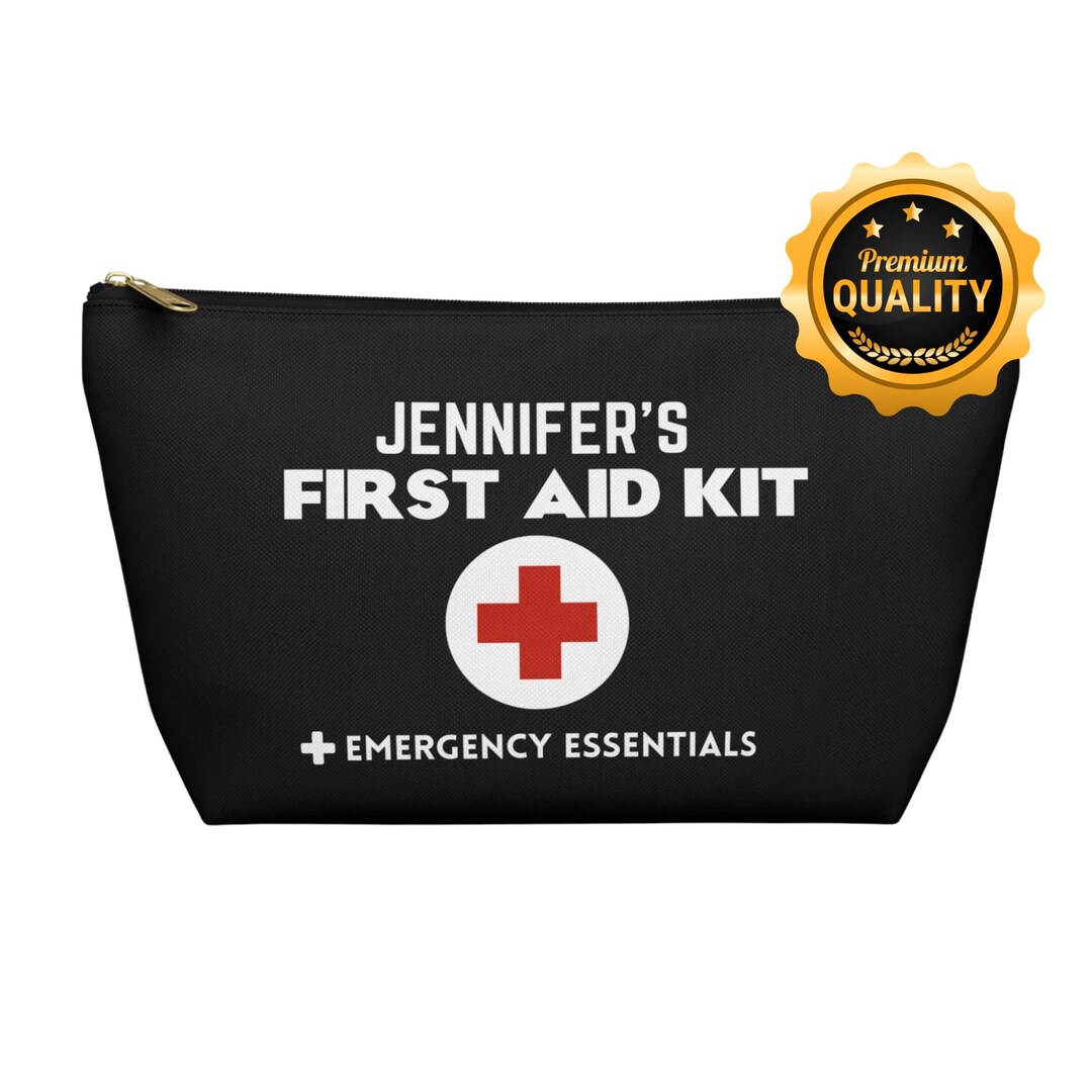 Medical Alert First Aid Kit Emergency Essentials Pouch, Personalized ...