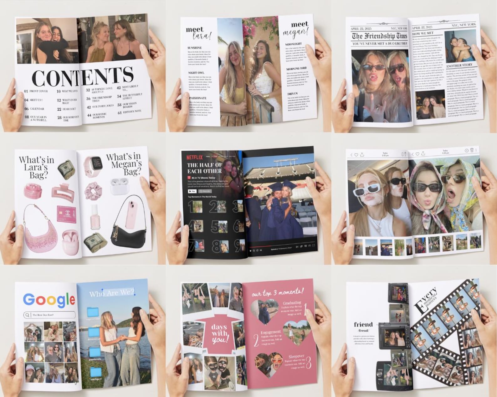Custom Friendship Magazine | Best Friend Gift | Canva Template | Friend ...