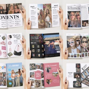 Custom Friendship Magazine | Best Friend Gift | Canva Template | Friend ...