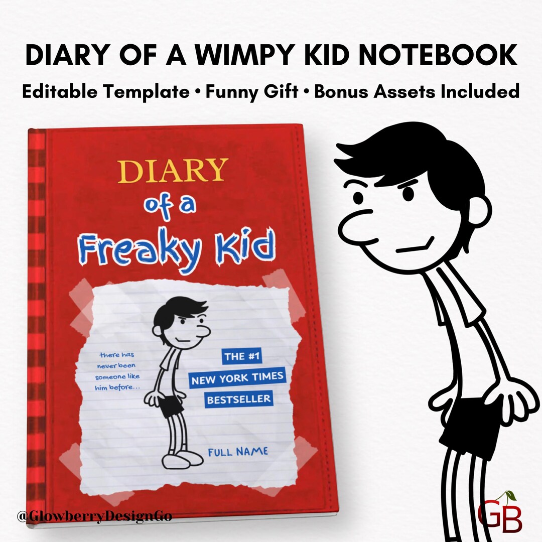 Personalized Parody Notebook Cover Template: Funny Birthday Gift (canva ...
