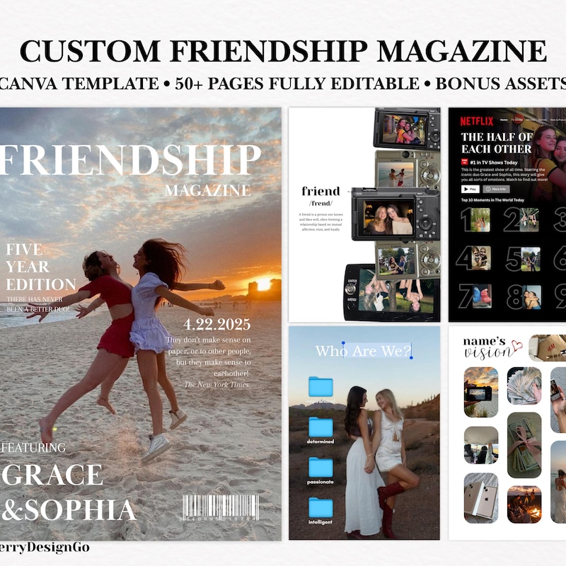 Personalised Vogue Magazine - Etsy