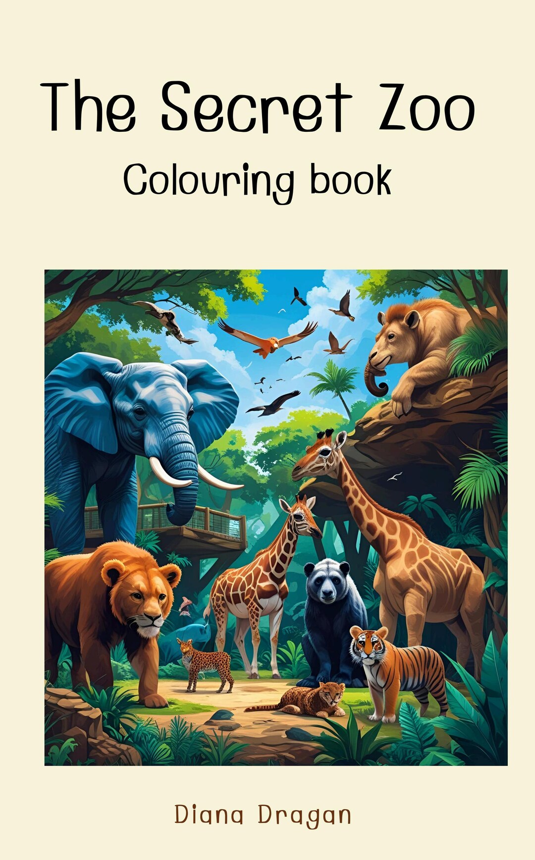 The Secret Zoo Colouring Book - Etsy