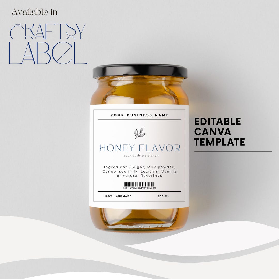 10 Editable Food Label Template: DIY Pantry Stickers, Small Business ...