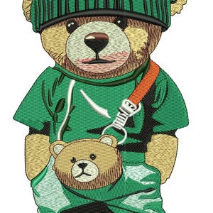 Bear Embroidery Design Into (dst, Exp, Hus, Pes, Vp3, Xxx, Pdf) 4 Sizes ...