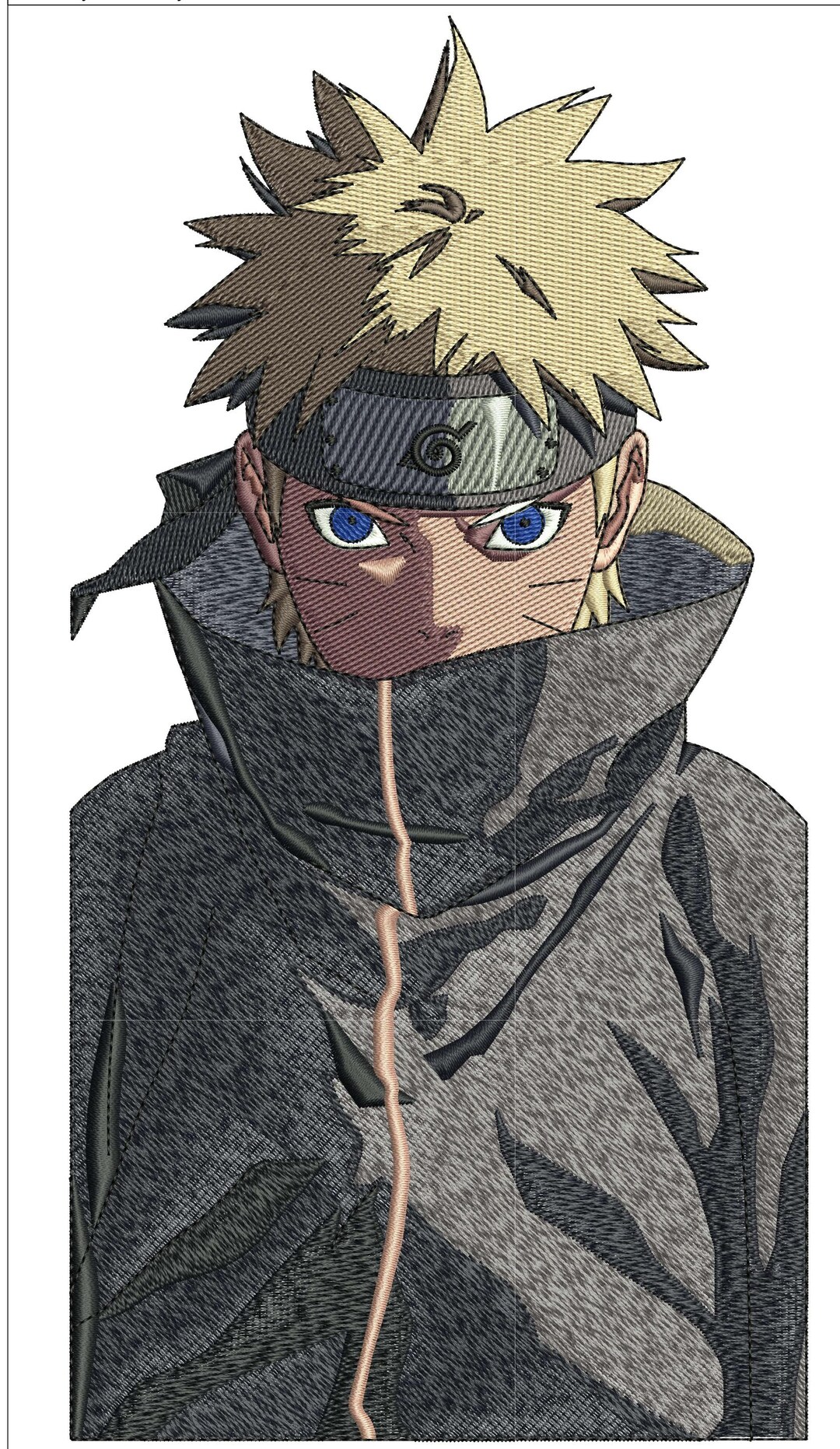 Anime Naruto Embroidery Design, 4 Sizes Into (dst, Exp, Hus, Pes, Vp3 ...