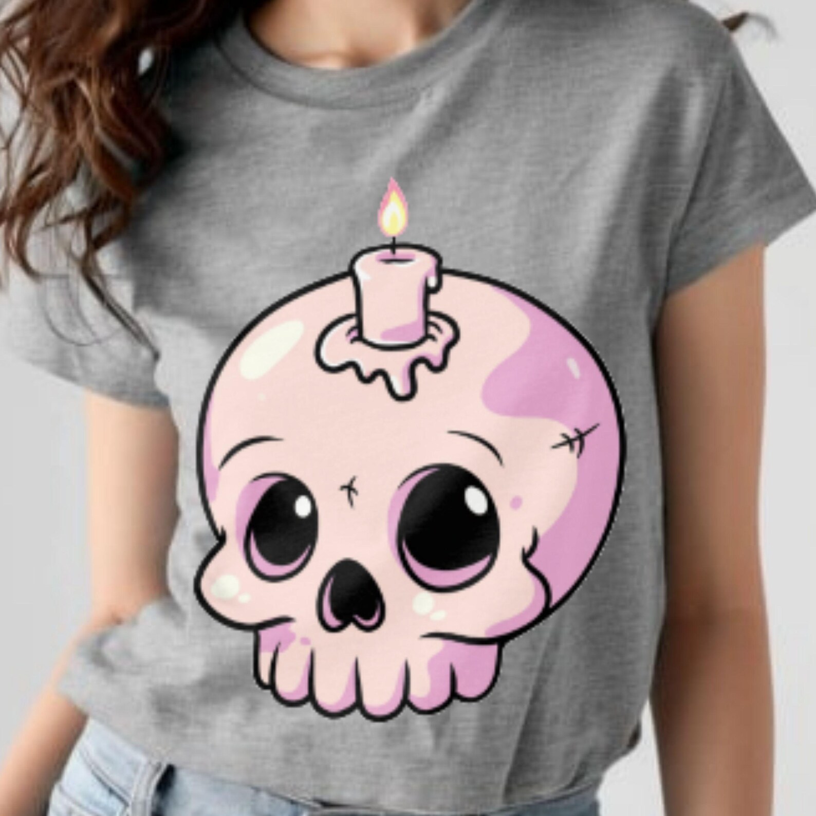 Skull Candle PNG Clipart: Spooky Halloween Digital Art (digital ...