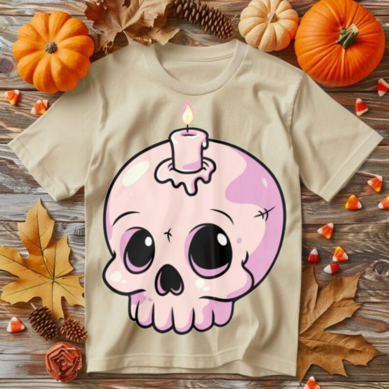 Skull Candle PNG Clipart: Spooky Halloween Digital Art (digital ...