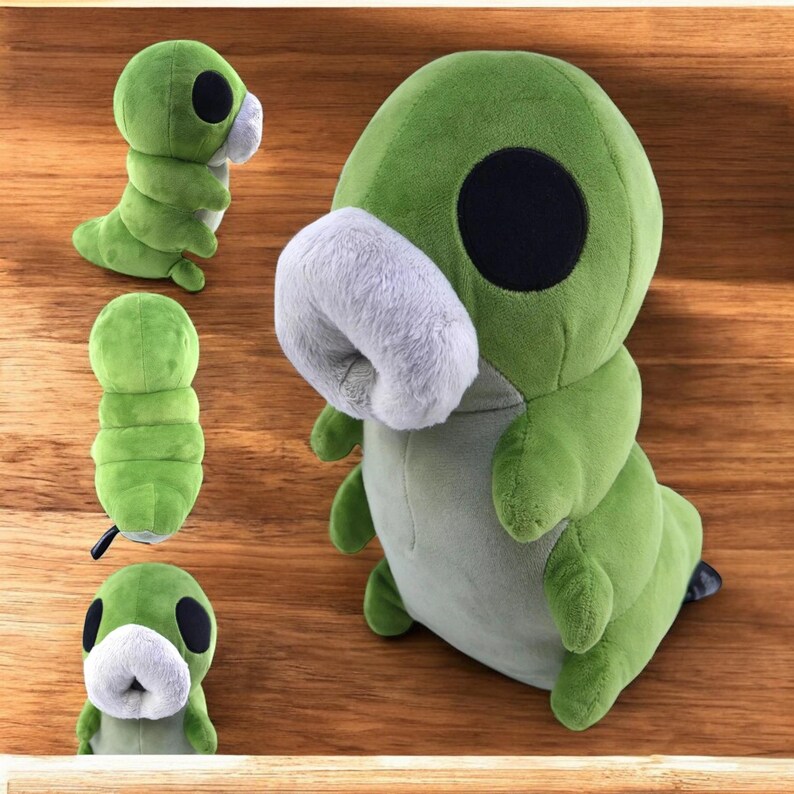 Hollow Knight Grub Plush Toy 9.8 Inches | Green Caterpillar Figure ...