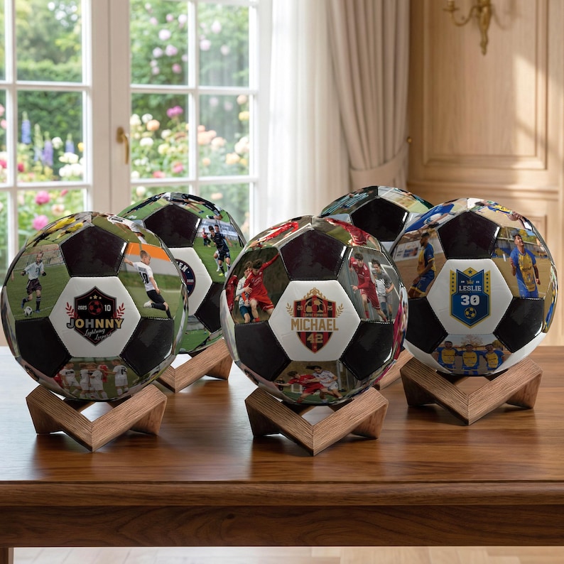Personalized Custom Photo & Text Soccer Ball - Unique Gift for Coach ...