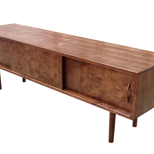 Mid Century Modern Media Console Tv Stand - Etsy