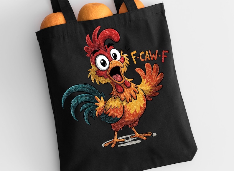 Screaming Rooster Meme PNG SVG | F-caw-f Chicken Humor | Fun Farm ...