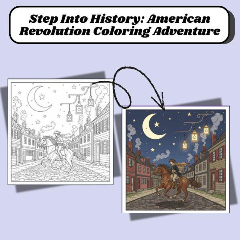 American Revolution Coloring Book | Historical Activity for Kids (34 ...