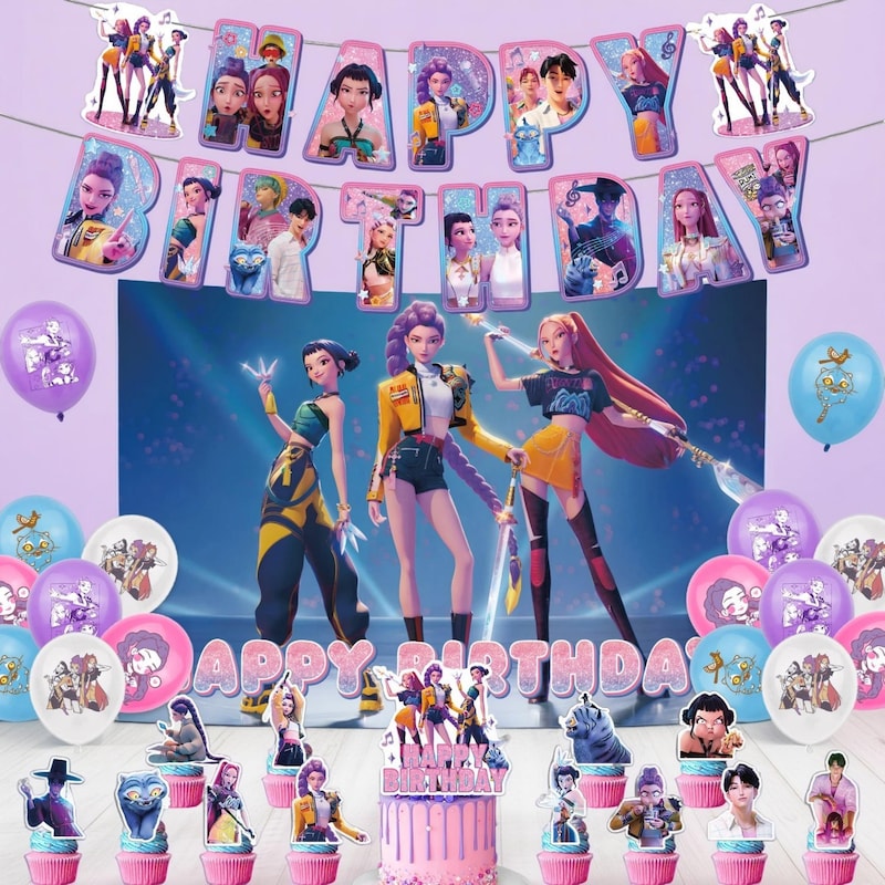 Kpop Demon Hunter Backdrop - Etsy