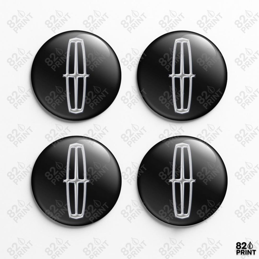 Lincoln Wheel Center Cap Stickers: 3D Gel Resin Decals, Custom Sizes ...