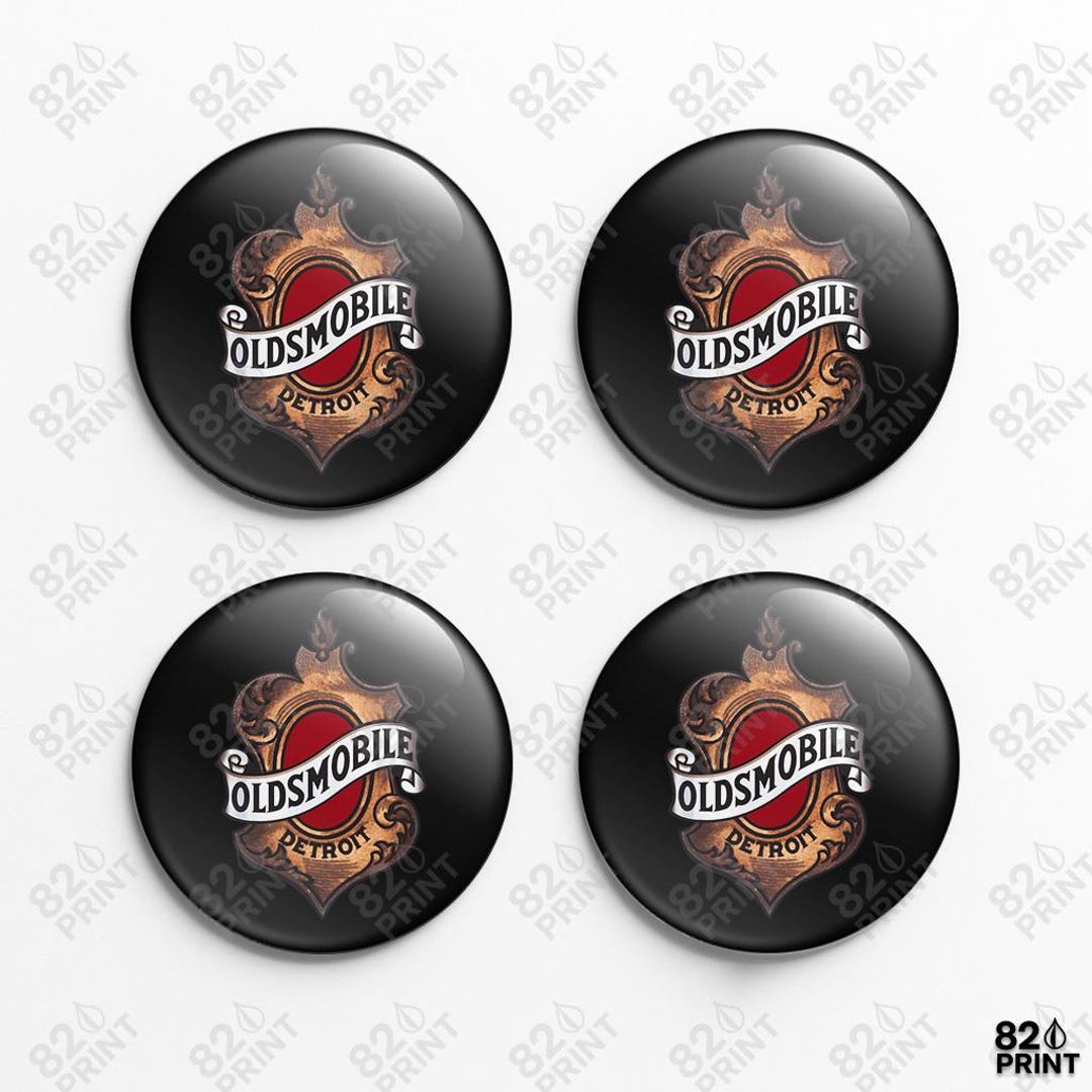 Oldsmobile Wheel Center Cap Stickers: 3D Gel Resin Decals, Custom Sizes ...