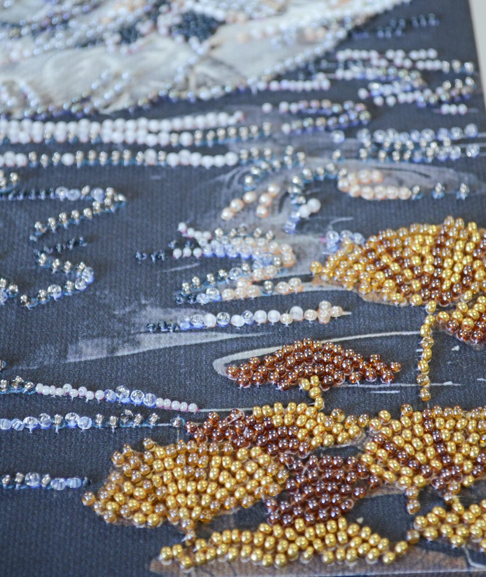 Swan Bead Embroidery Kit – DIY Beading Kit Beginner | Bead Art Kit ...