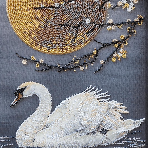 Beaded Swan - Etsy