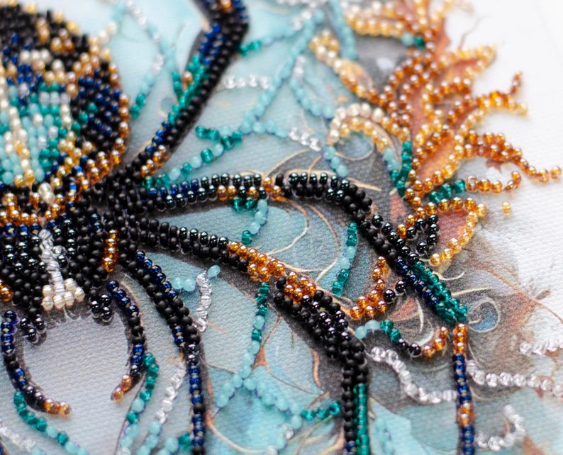 Spider Bead Embroidery Kit – DIY Beading Kit Beginner | Bead Art Kit ...