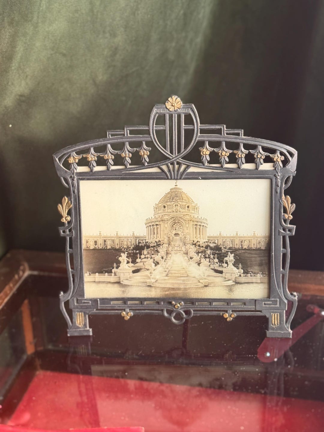 Rare 1904 World Fair Frame, Art Nouveau Metal Easel With Ephemera - Etsy