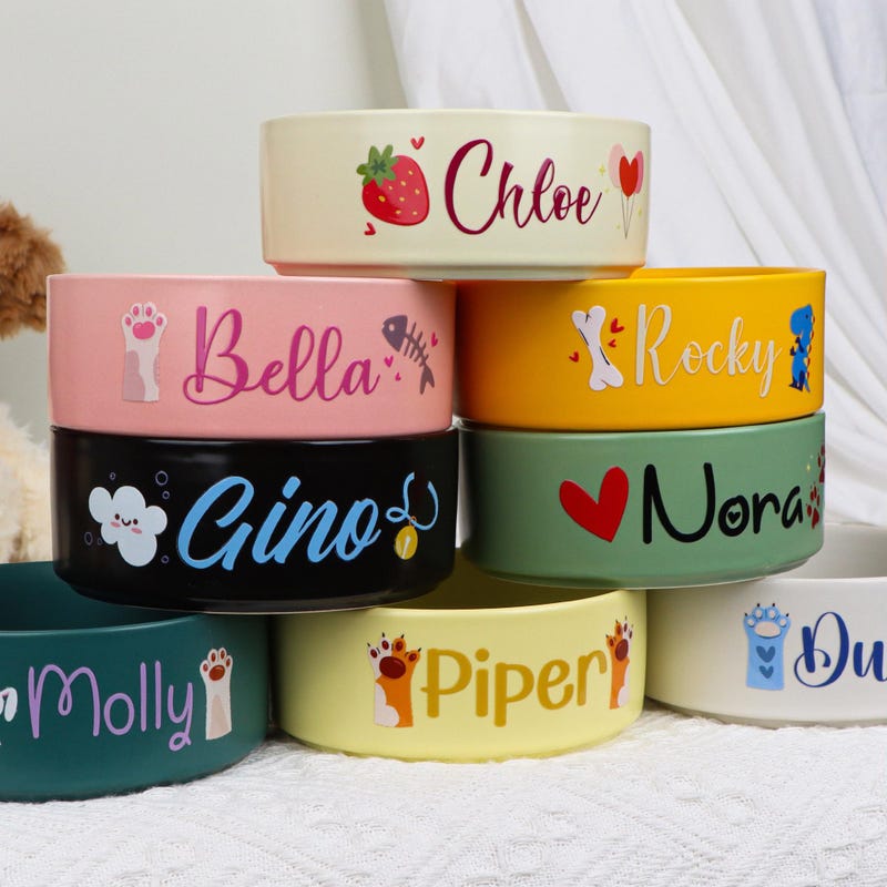Cat Bowls - Etsy UK