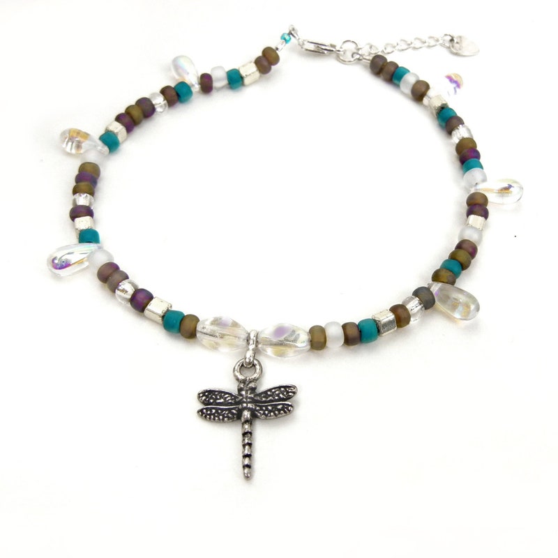 Dragonfly Anklet - Etsy