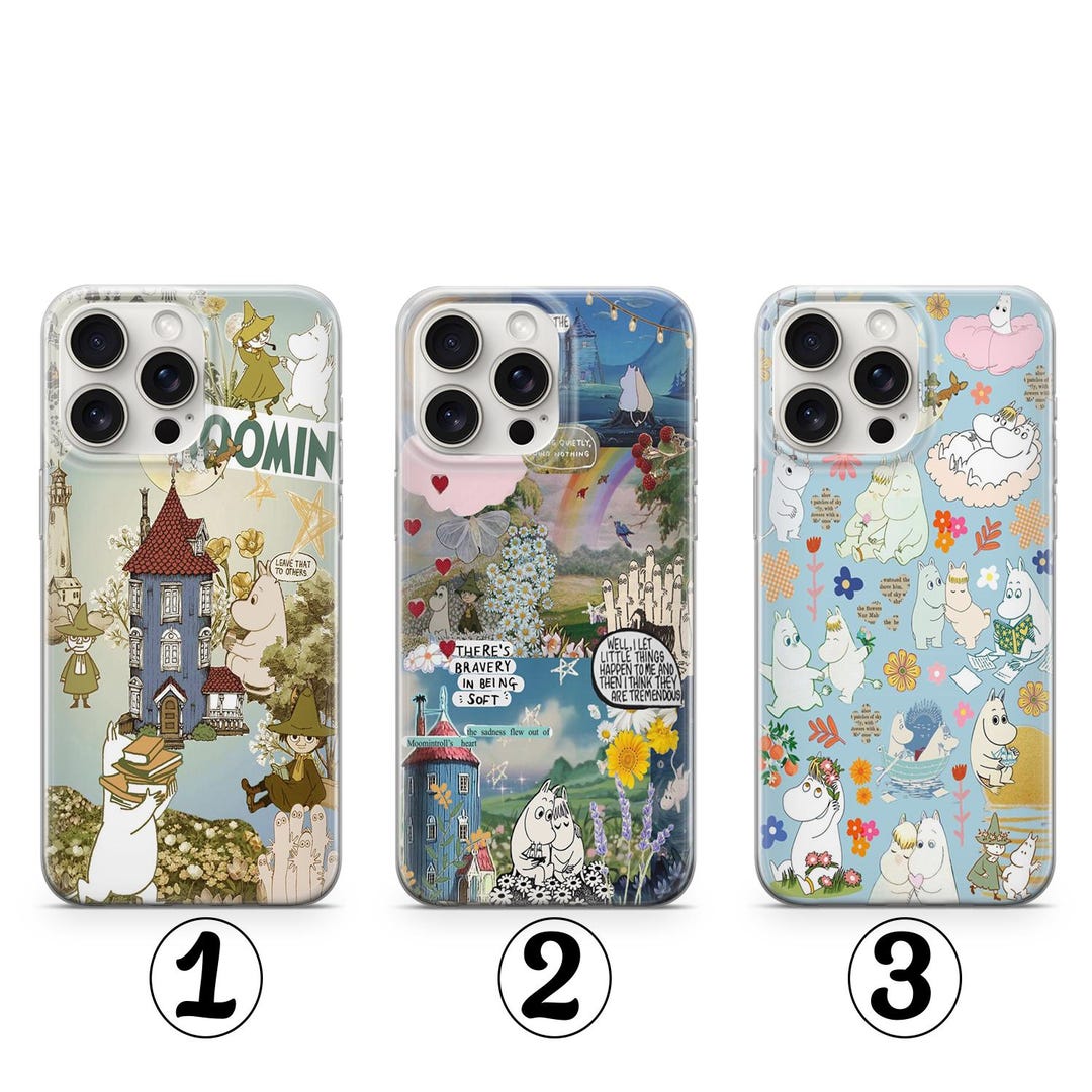 Moomin Cottagecore Aesthetic Phone Case Vintage Snufkin & Moomintroll ...