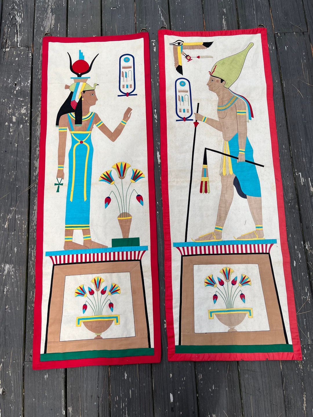 Antique Wall Hanging Egyptian Patchwork Quilt Handmade Pharaoh - Etsy