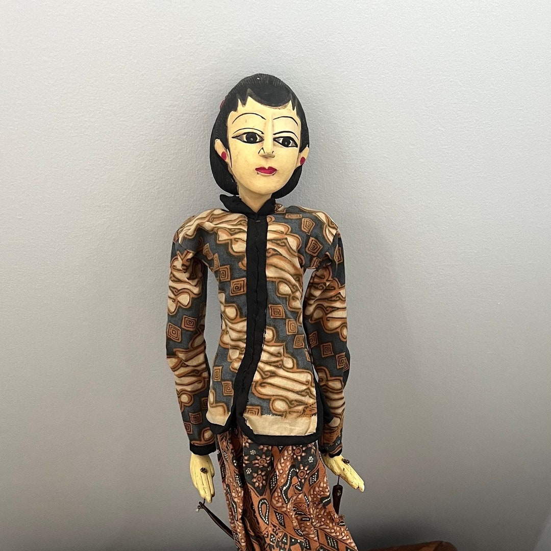 Vintage Indonesian Wayang Golek Woman Stick Rod Puppet 24 - Etsy