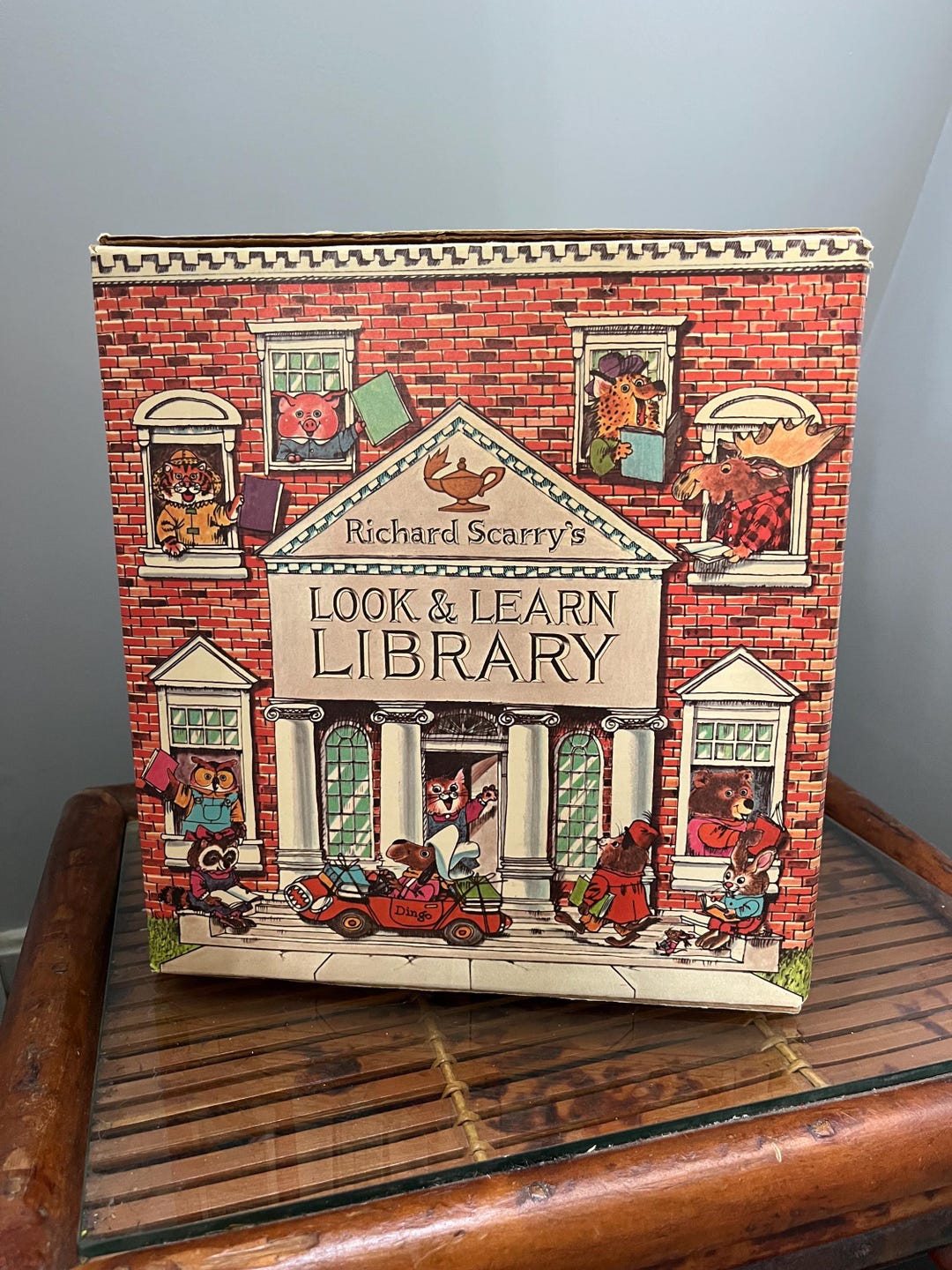Richard Scarry's Look and Learn Library With Bookhouse Slip Case First ...
