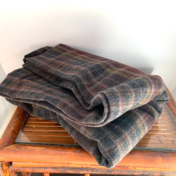 Wool Plaid Fabric - Etsy