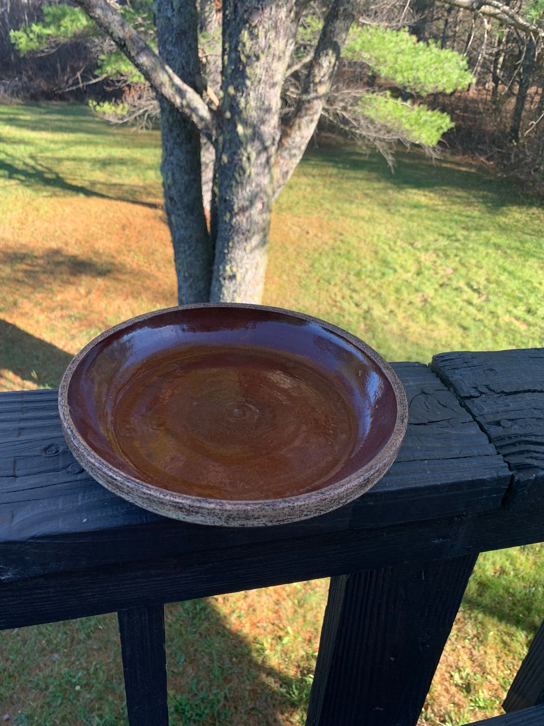 Antique Early Pennsylvania Redware Pottery Pie Plate Bowl 9 - Etsy