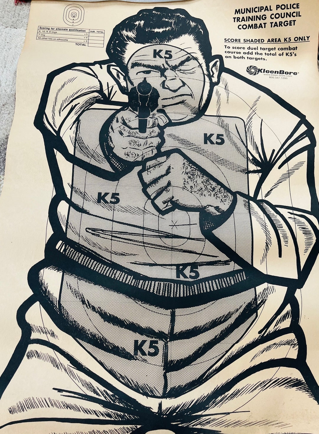 Vintage Police Target Practice Poster Unused 5 Posters - Etsy