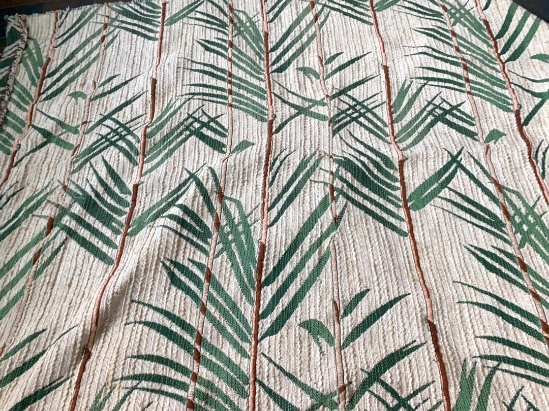 1970s Textured Palm Tree Upholstery Fabric - Etsy