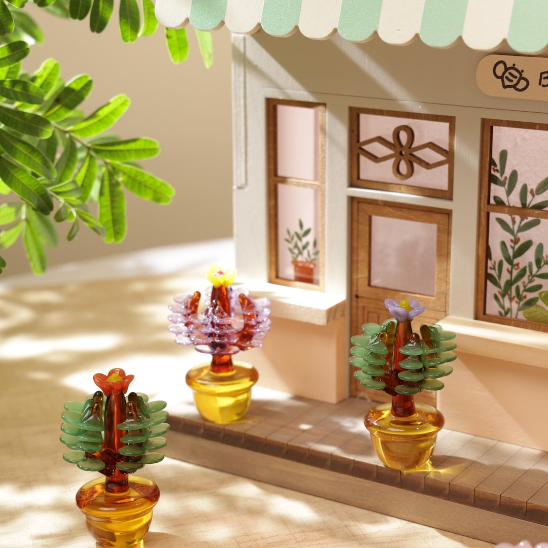 Hand Blown Glass Cactus Sculpture: Christmas Home Decor Gift - Etsy