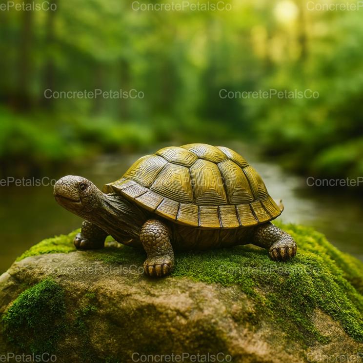 Realistic Tortoise Garden Statue | Outdoor Turtle Yard Decor | Resin ...