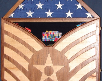 Msgt Chevron Shadow Box - Made to Order - Etsy