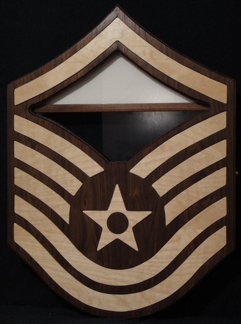 Msgt Chevron Shadow Box - Etsy