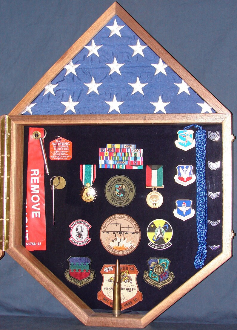 Tsgt Chevron Shadow Box - Made to Order - Etsy