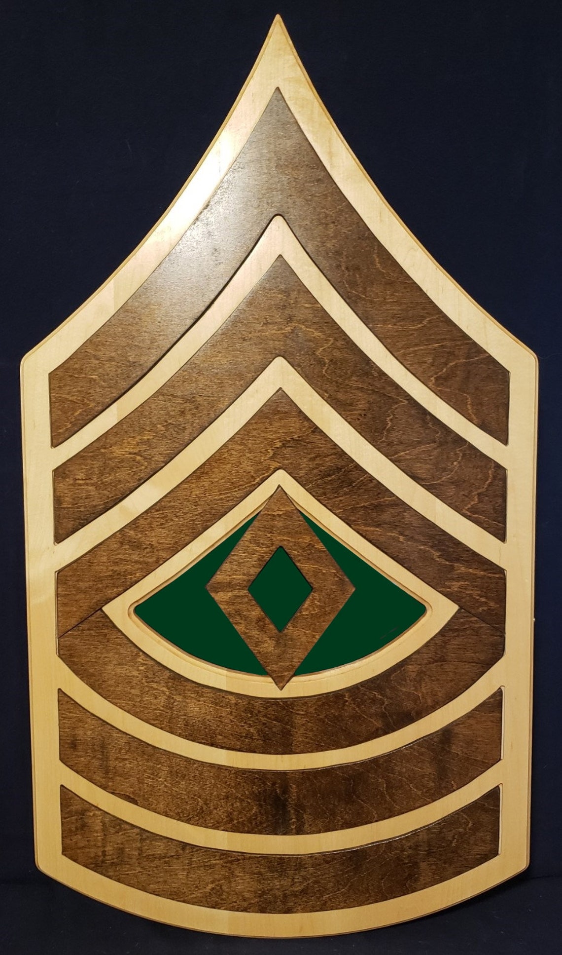 MSG/1SG/SGM/CSM Chevron Shadow Box - Made to Order - Etsy