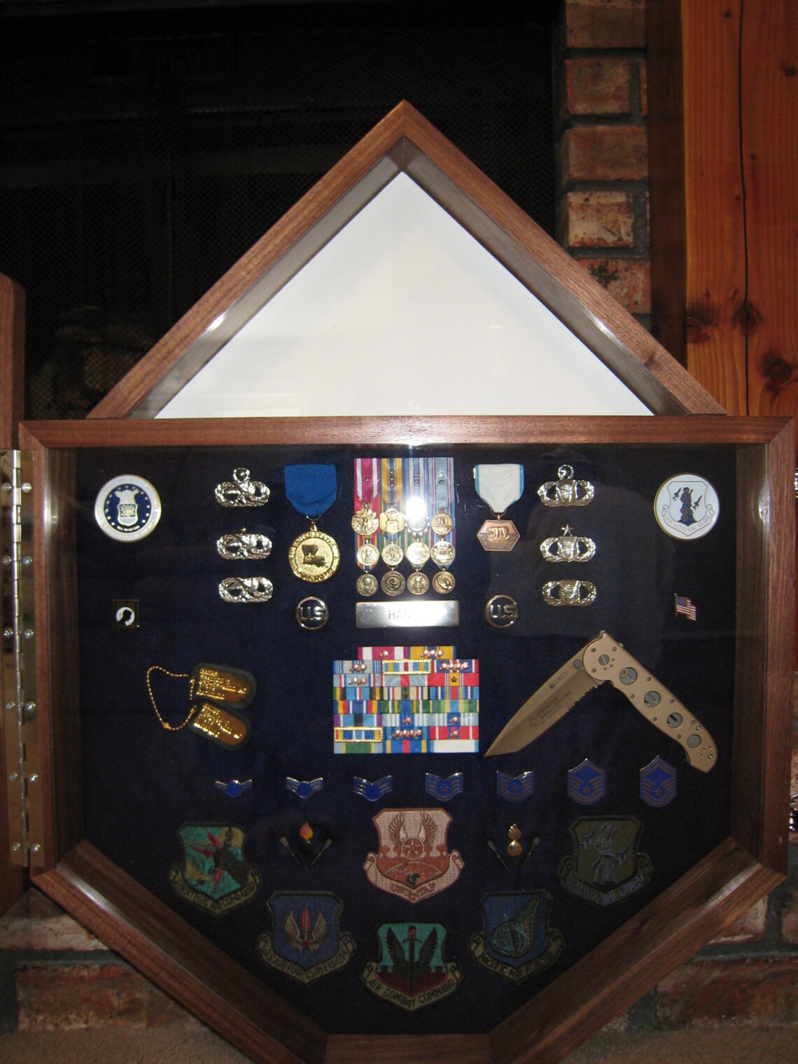 Smsgt Chevron Shadow Box - Etsy