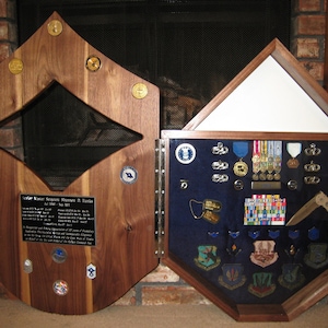 Smsgt Chevron Shadow Box - Etsy