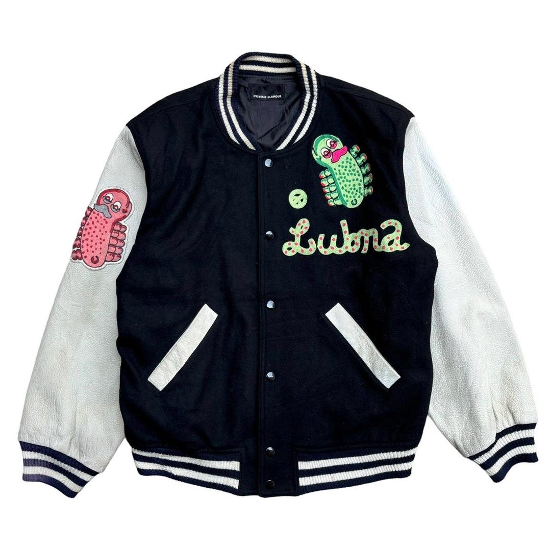 Vintage Hysteric Glamour Lubma Leather Varsity Jacket - Etsy